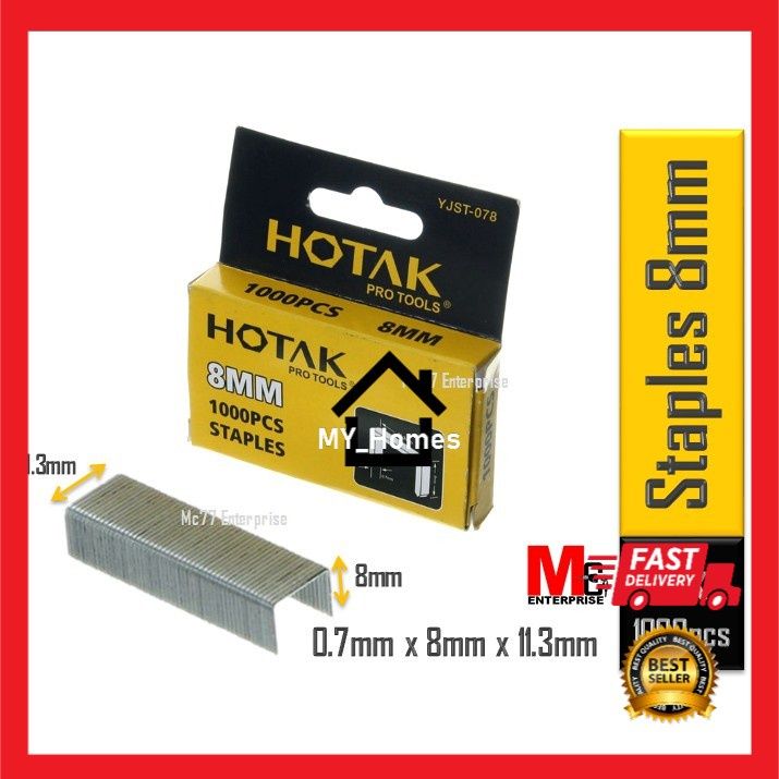 HOTAK Staple Refill 6mm / 8mm / 12mm / 14mm | Lazada