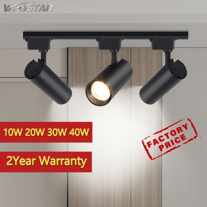 10W 20W 30W 40W COB Led Track Light Rail Lamp Track Lighting Spotlight ...
