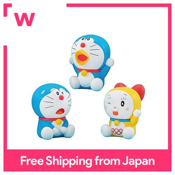 BANDAI Doraemon Sofubi Collection 4 [Assorted 3 types set (2. Doraemon (Sonou Sohonto) / 3 ...