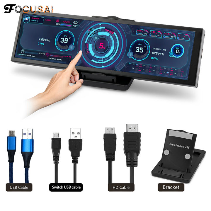 FocusAi 8.8Inch Mini Screen 480x1920 IPS Strip Display USB HDMI LCD HD ...