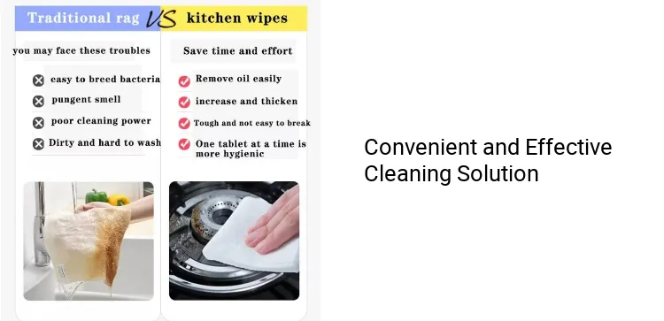 (5 Packs) 80pcs Kitchen Cleaning Tissue Wet Wipes Thick & Durable Wipes ...