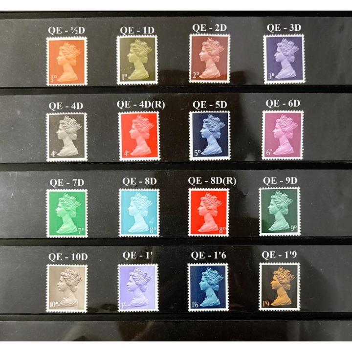 [STM 10] GB - 1967-1969 Queen Elizabeth II Stamps (MNH) | Lazada