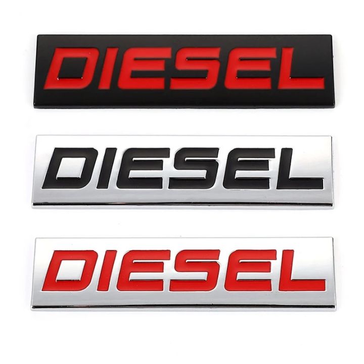 Car Sticker Diesel Logo Emblem Badge 3D Metal Car Decals Car ...