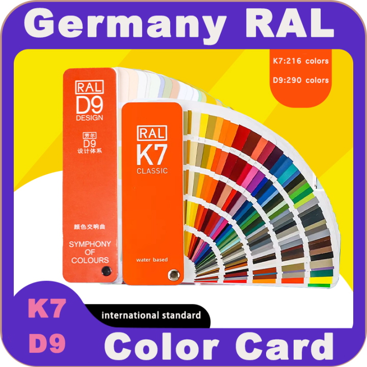 Germany RAL Color Reference Card K7 216 colors international standard ...