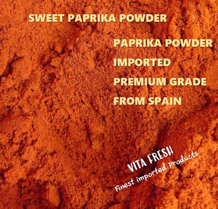 PAPRIKA POWDER SWEET 100Grams พริกปาปริกาป่น ขนาด 100กรัม ปาปริก้า 100% ...