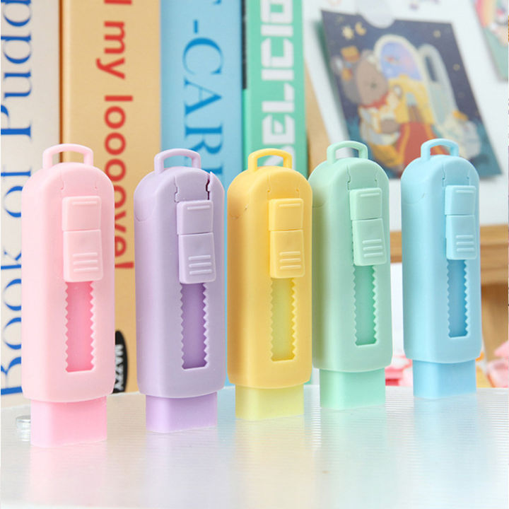 Cartoon Cute Kuromi Cinnamon Roll Push Pull Elastic Eraser Exam ...