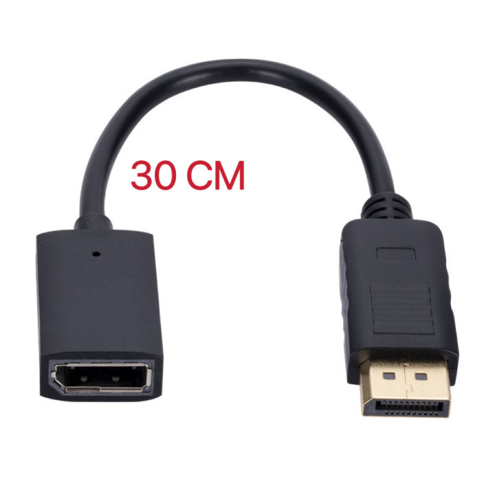 Display Port Male To DisplayPort Female DP Cable 30CM | Lazada.co.th