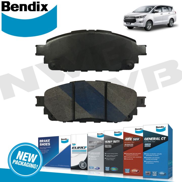 Bendix Brake Pads Front Set GCT for Toyota Innova 2016-2022 (DB2396) | Lazada PH