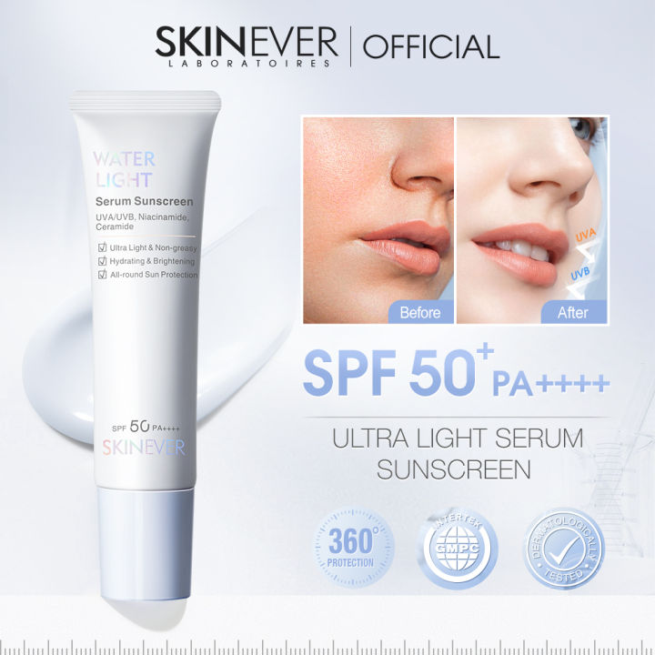 SKINEVER UV Sunscreen Water Light Serum Sunscreen SPF50+ PA ...