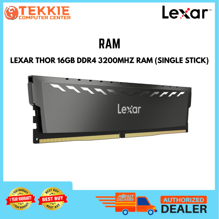 LEXAR THOR 16GB DDR4 3200MHZ RAM (SINGLE STICK) | Lazada PH