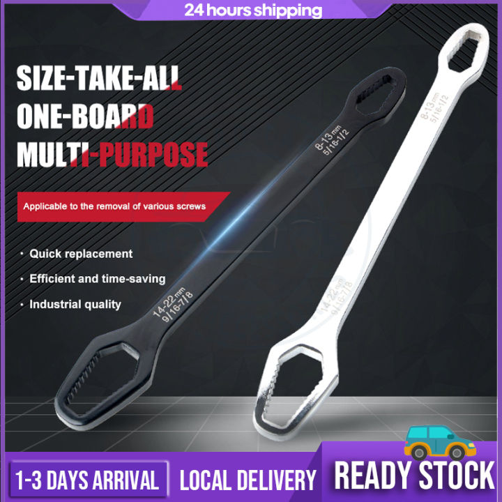 8-22mm Universal Torx Wrench Self-tightening Adjustable Glasses Wrench Board Double-head Torx ...