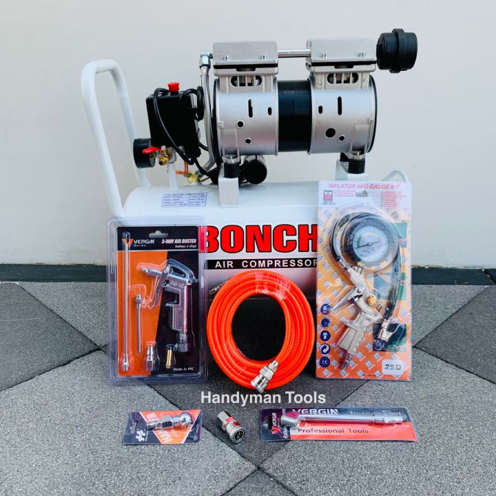 BONCHI แบรนด์ดัง เสียงเงียบกริบ ปั๊มลม ปั๊มลมโรตารี่ ปั๊มลมออยฟรี 30 ...