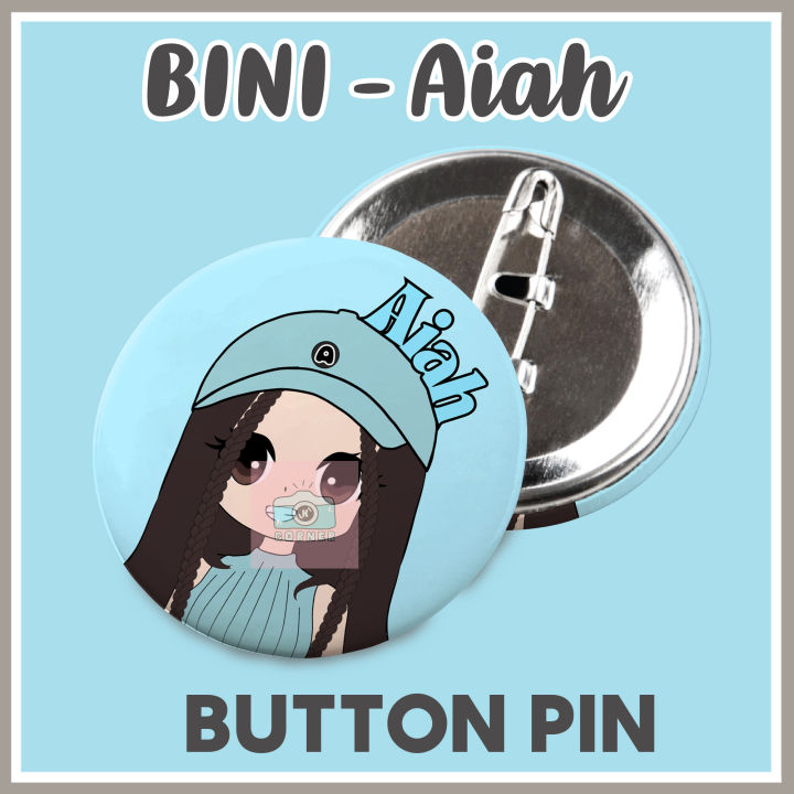 BINI Aiah Arceta Button Pin 32 mm Chibi Style | Lazada PH