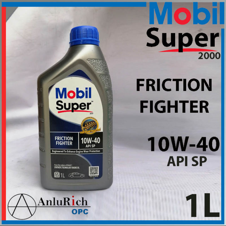 MOBIL SUPER 2000 FRICTION FIGHTER 10W-40 API SP 1L | Lazada PH