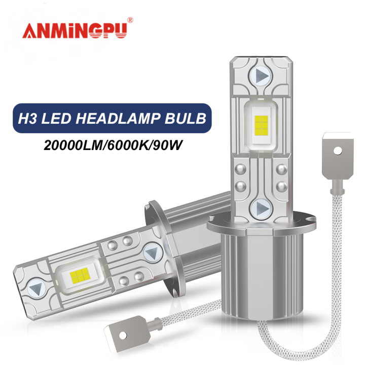 LED H3 LED Headlight CANBUS Led Bulbs Lamp H3 90W Car Fog Lights Day ...