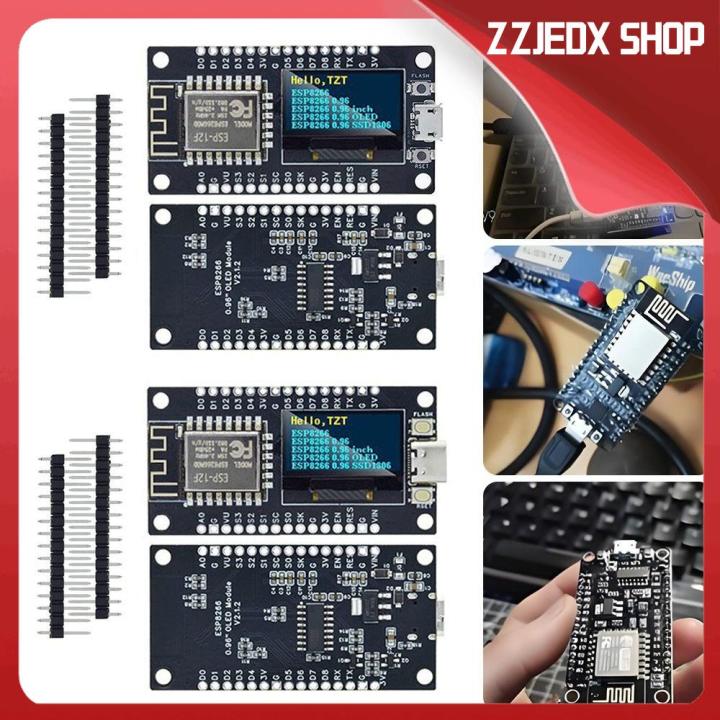 ZZJEDX SHOP OLED ESP8266 Board 0.96inch NodeMCU OLED Display Board ...