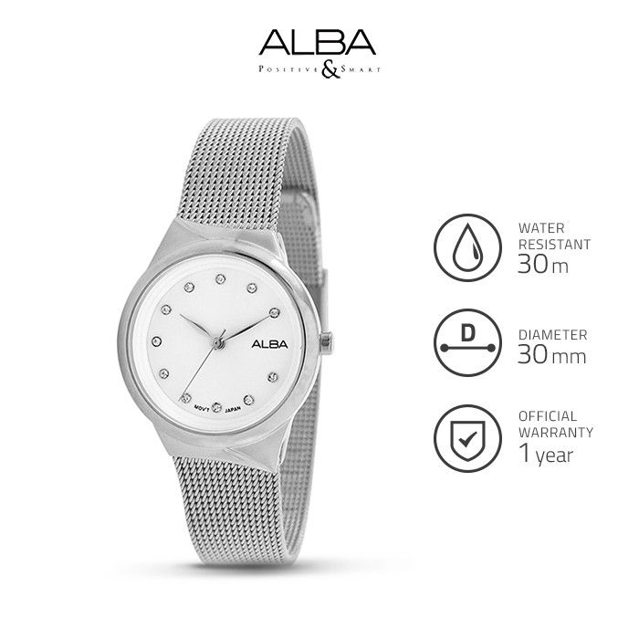 Jam Tangan Wanita Alba FASHION Quartz Stainless Steel AH8621 Original ...