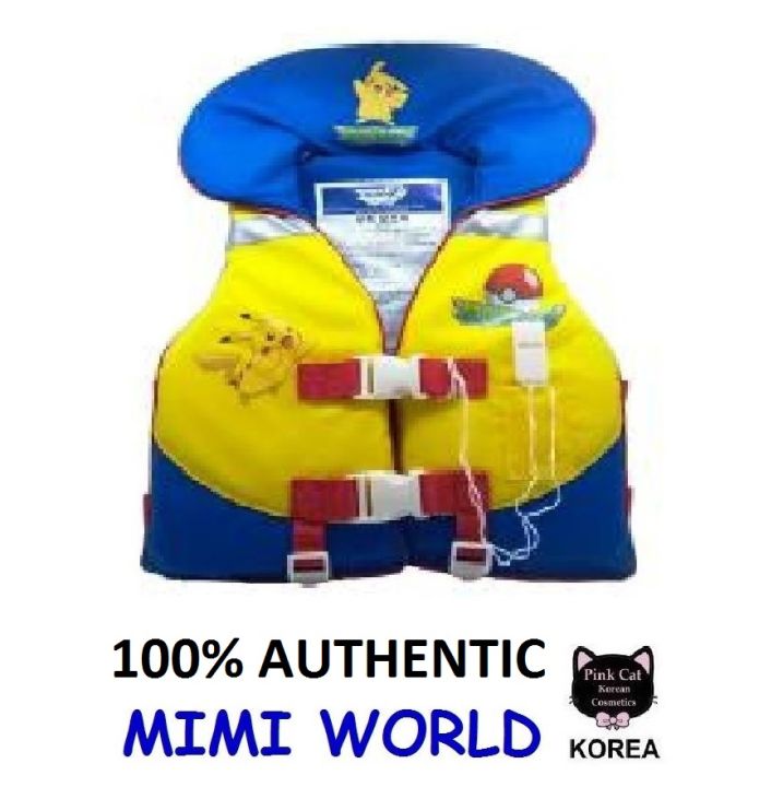 MIMI WORLD XY & Z Korean Pokemon Pikachu Life Jacket / Life Vest / Swim ...