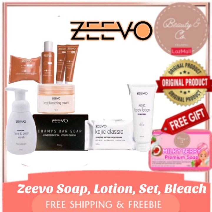ZEEVO Renewal Set, ZEEVO Kojic Soap, ZEEVO Kojic Wash and ZEEVO Soap ...