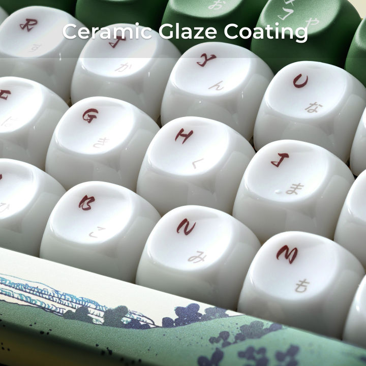 XVX Ceramic Glaze Coating Keycaps PBT MOA Profile 5 Side Dye ...
