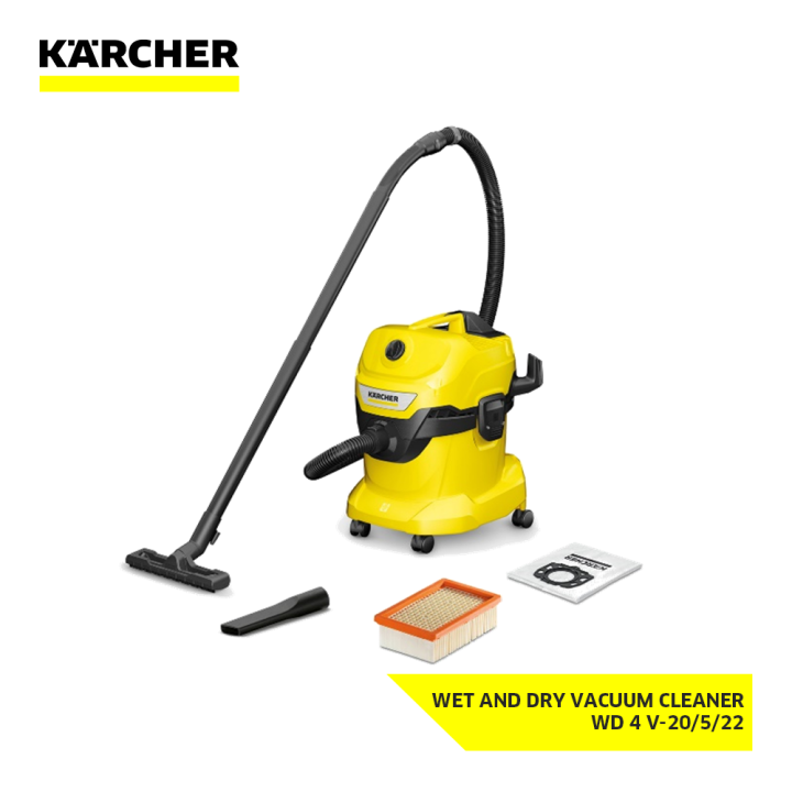 Karcher Wet And Dry Vacuum Cleaner WD 4 V Strong Suction Made in Europe ...