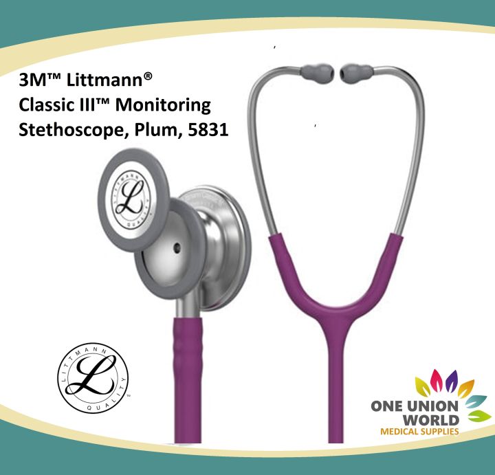Littmann Classic III Stethoscope Plum 5831 (AUTHENTIC LITTMANN) | Lazada PH