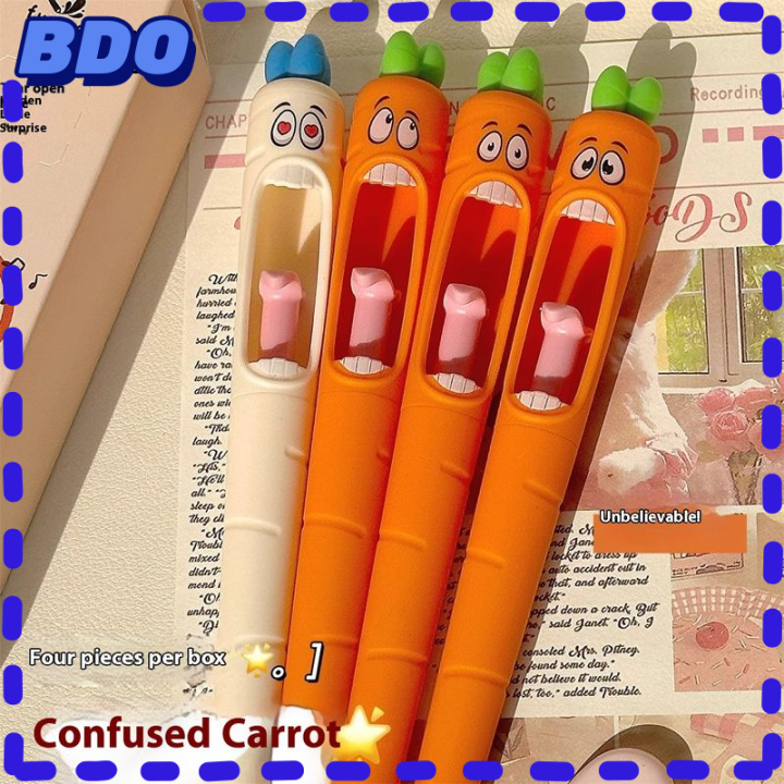 BDO ปากกาแครอทแสนสนุกการออกแบบลิ้นตลกการเขียนที่ราบรื่นปากกาเจลมูลค่า ...