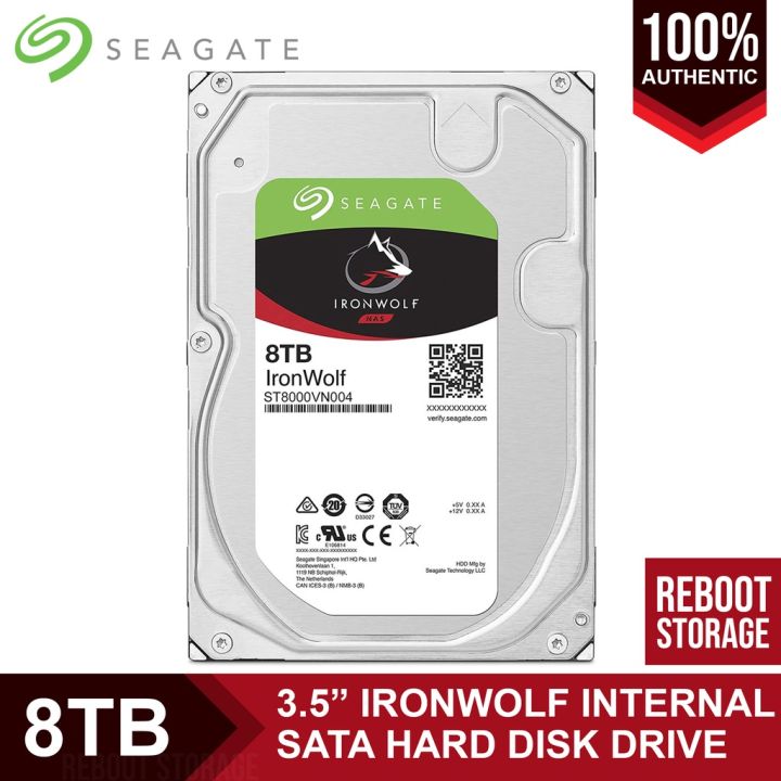 Seagate IronWolf 8TB 7200 rpm SATA III 3.5 Internal NAS HDD ST8000VN004 | Lazada PH