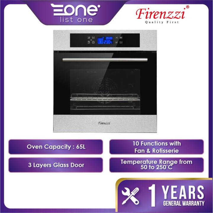 FIRENZZI 65Liter Built-in Oven with 10 Cooking Functions FBO6199 | Lazada