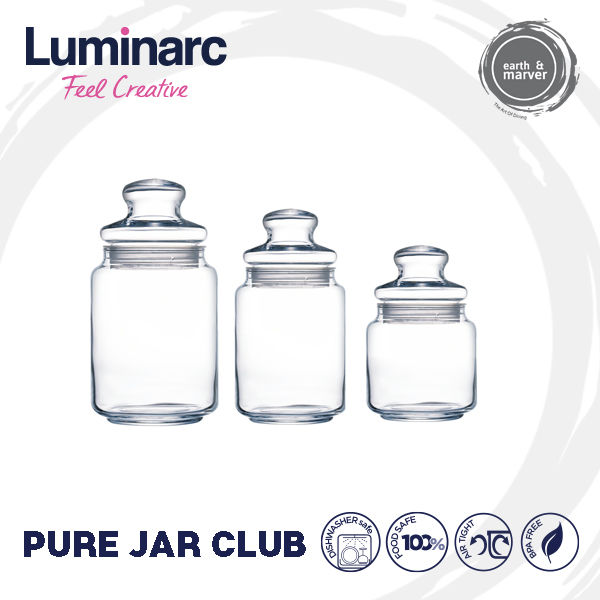 (Local Stock) Luminarc Pure Jar Club / Glass Jar / Air Tight jar ...