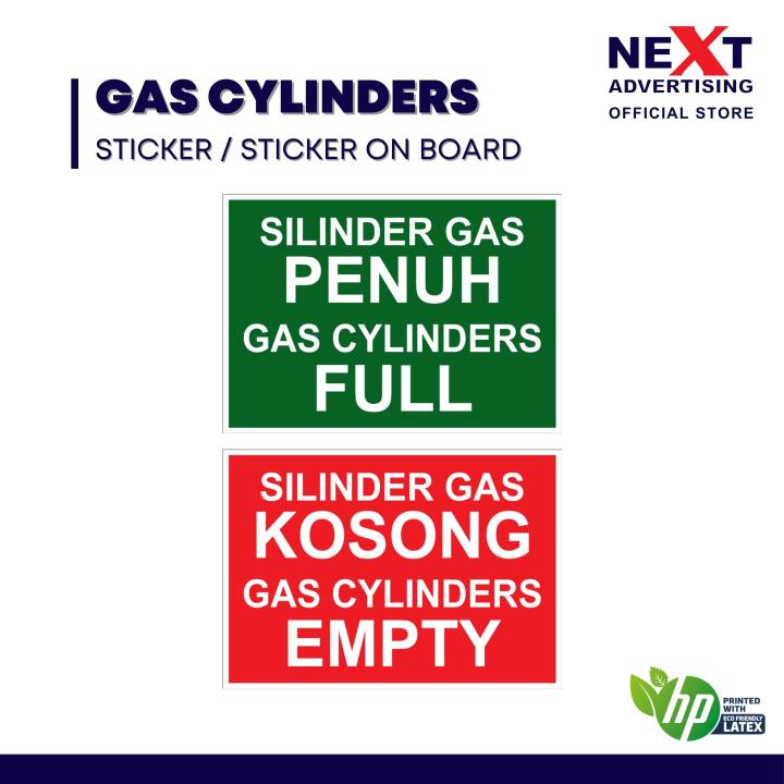 Cylinder Storage Safety Signage | Sticker or Sticker on Board | Lazada