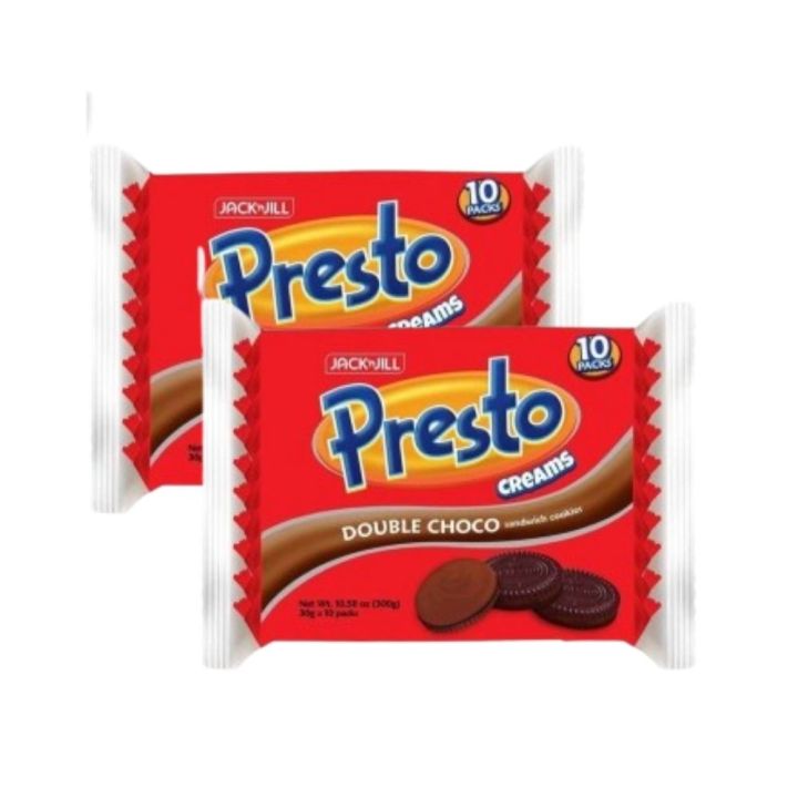 Presto Creams Double Chocolate 30g x 10 - Pack of 2s | Lazada PH