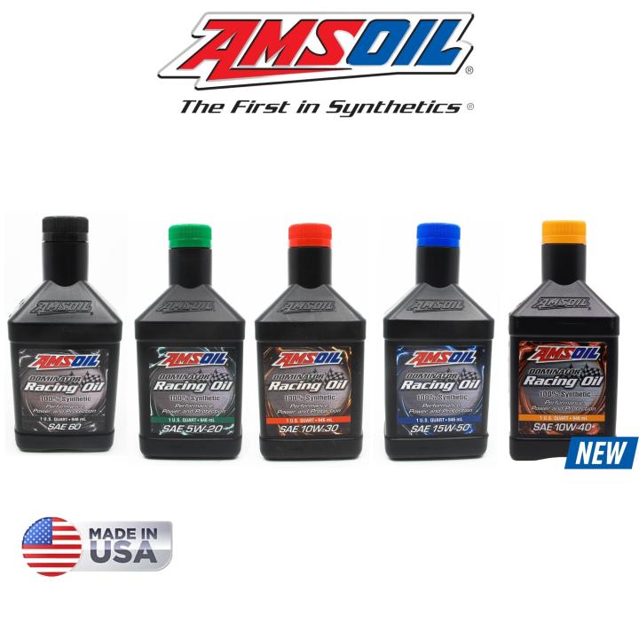 AMSOIL DOMINATOR Series Racing Engine Oils Fully Synthetic 5w20, 10w30 ...