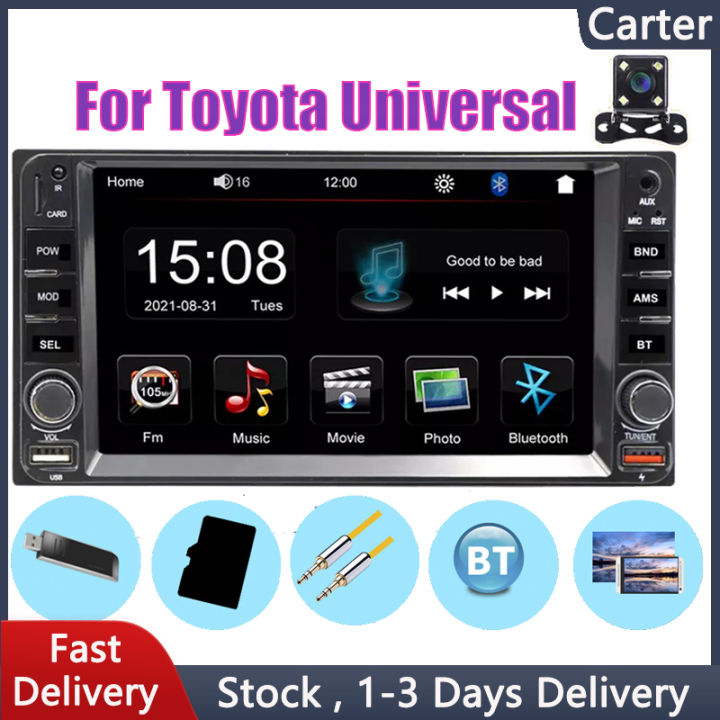 【in stock】Universal Toyota Audio Player 2DIN 7 Inch Bluetooth Car Radio ...