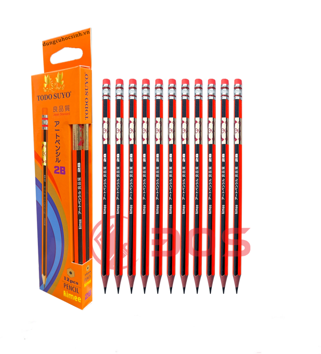 Hộp 12 Cây Viết Chì Gỗ Aimee 2B Todo Suyo Tiêu Chuẩn Nhật Bản Chất ...