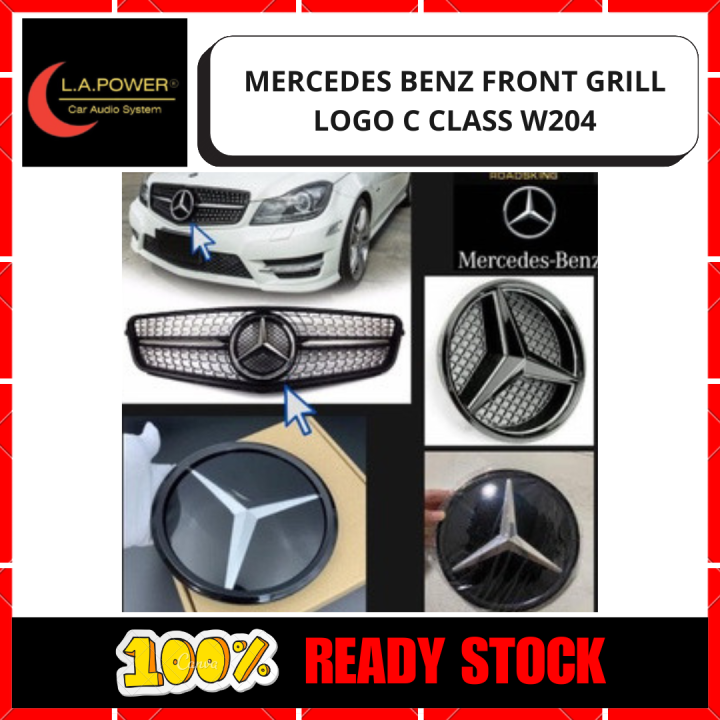 MERCEDES BENZ FRONT GRILL LOGO C CLASS W204 | Lazada