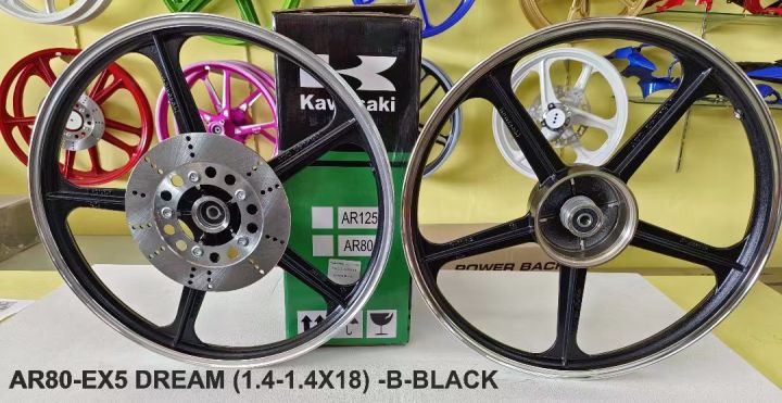 Kawasaki AR80 SPORT RIM PNP EX5 DREAM 140x140x18 SIAP Custom PNP 140 ...