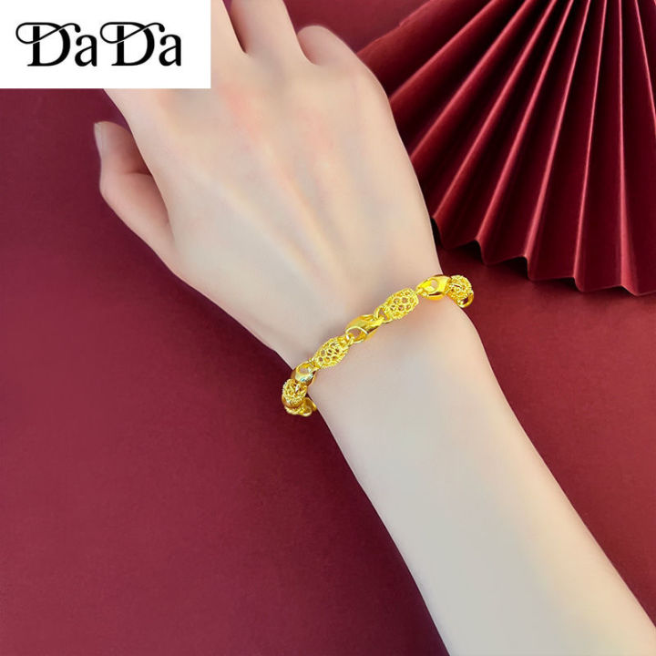 emas 916 original malaysia Gold Bracelet For Women Elegant Transfer ...