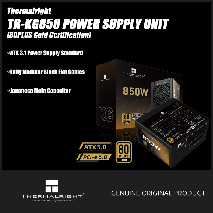 Thermalright TR-KG650/750/850 115V 80PLUS GOLD Efficiency Full Modular ...