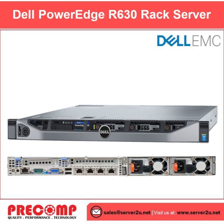 (Refurbished) Dell PowerEdge R630 Rack Server (2xE52698v4.192GB.5x960GB ...