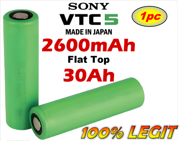 Sony 18650 VTC5 2600mAh High-drain Battery | Lazada PH