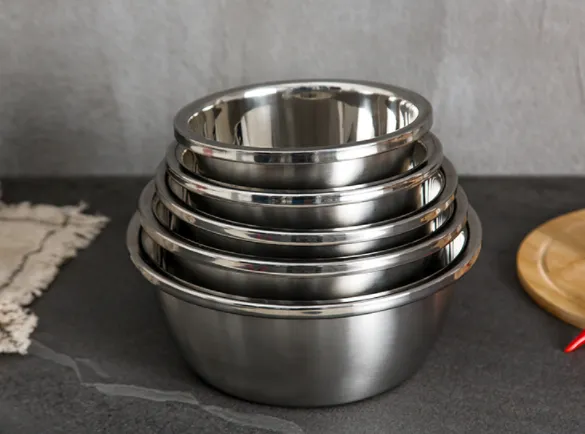 [Thau size 22cm]Thau INox 304 cao cấp (D=22cm)-thau trộn-làm gỏi. Làm ...