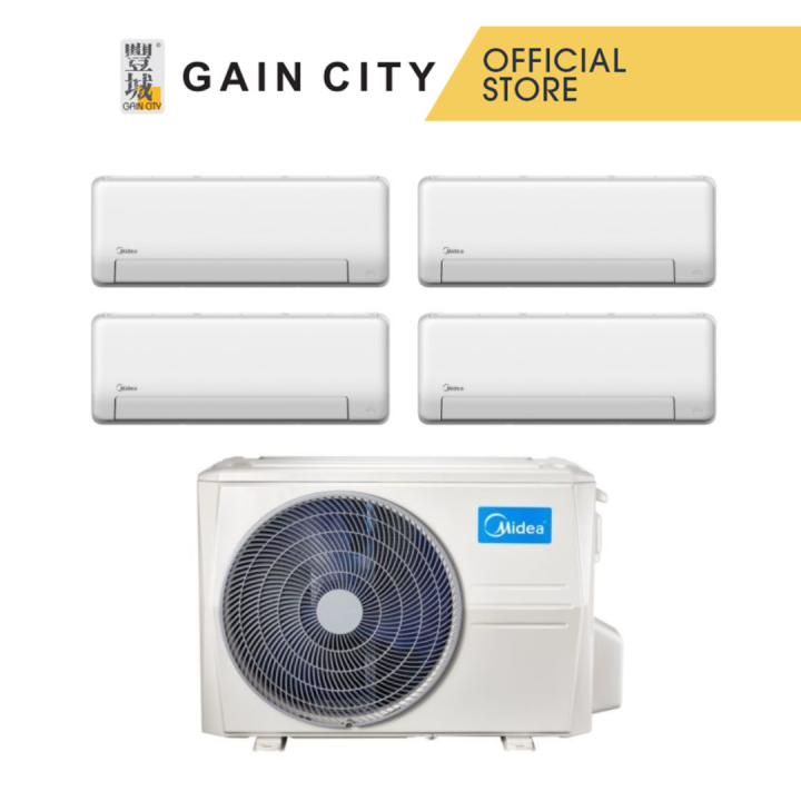MIDEA SYSTEM 4 AIRCON W/WIFI MAE-4M30E/2XMSEID-09/1XMSEID-12/1XMSEID-24 ...