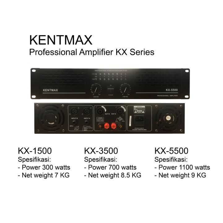 Power Kentmax KX3500 Original power ampli KX 3500 | Lazada Indonesia