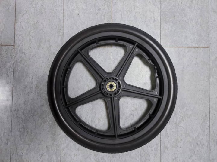 Rear Solid Wheel 16 inch PU Tire Inflation Free - Wheelchair Wheel ...