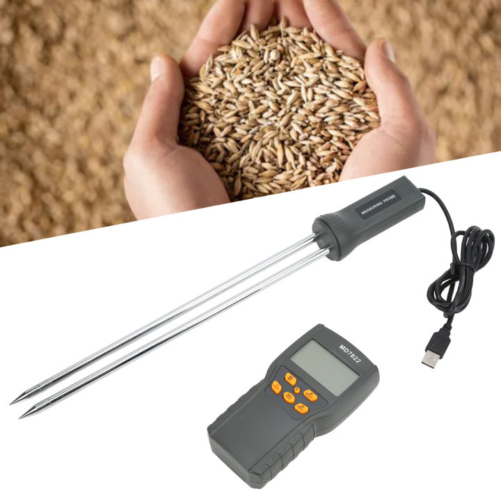Moisture Meter Accurate Measurement Grain Moisture Tester for Rice for ...