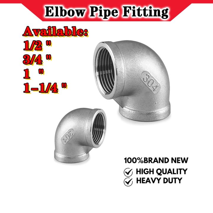 Stainless Steel Elbow Pipe Fittings Standard Size | Lazada PH