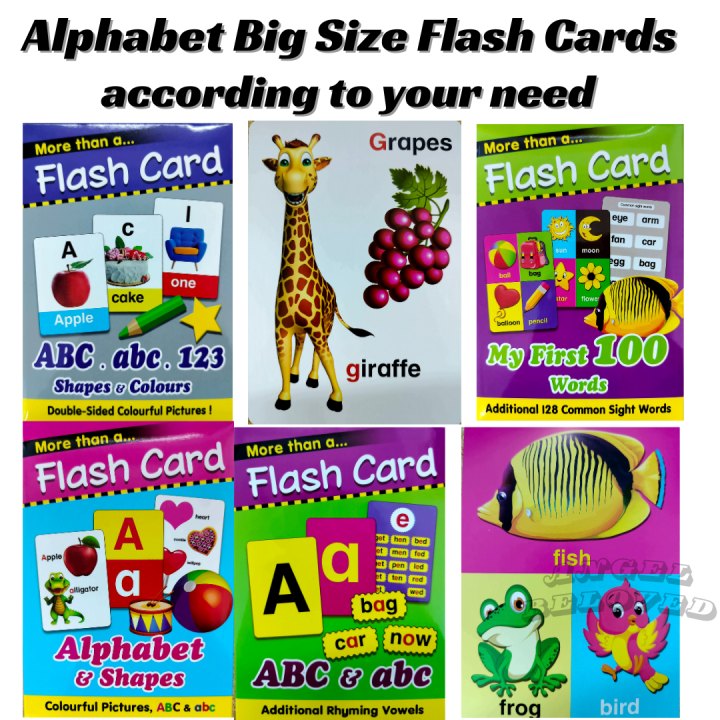 Alphabet Flash Card Kad ABC Flash Card for baby Flash Card for kid ...