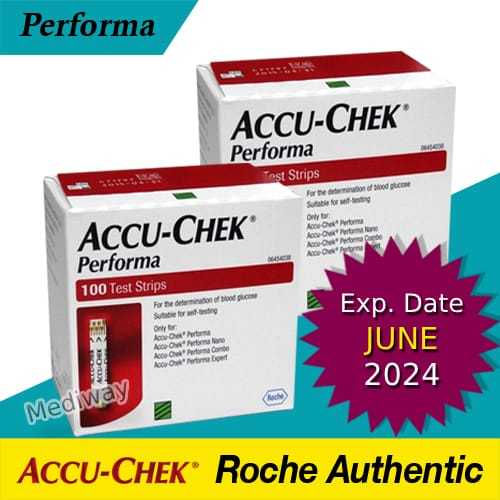 Accu Chek performa test strips 200 Diabetes Glucose Test Strips Expiry ...
