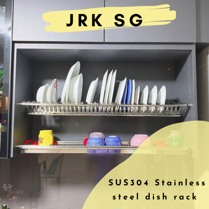 [5 YEARS WARRANTY] SUS304 Stainless Steel Cabinet Dish rack Furniture ...